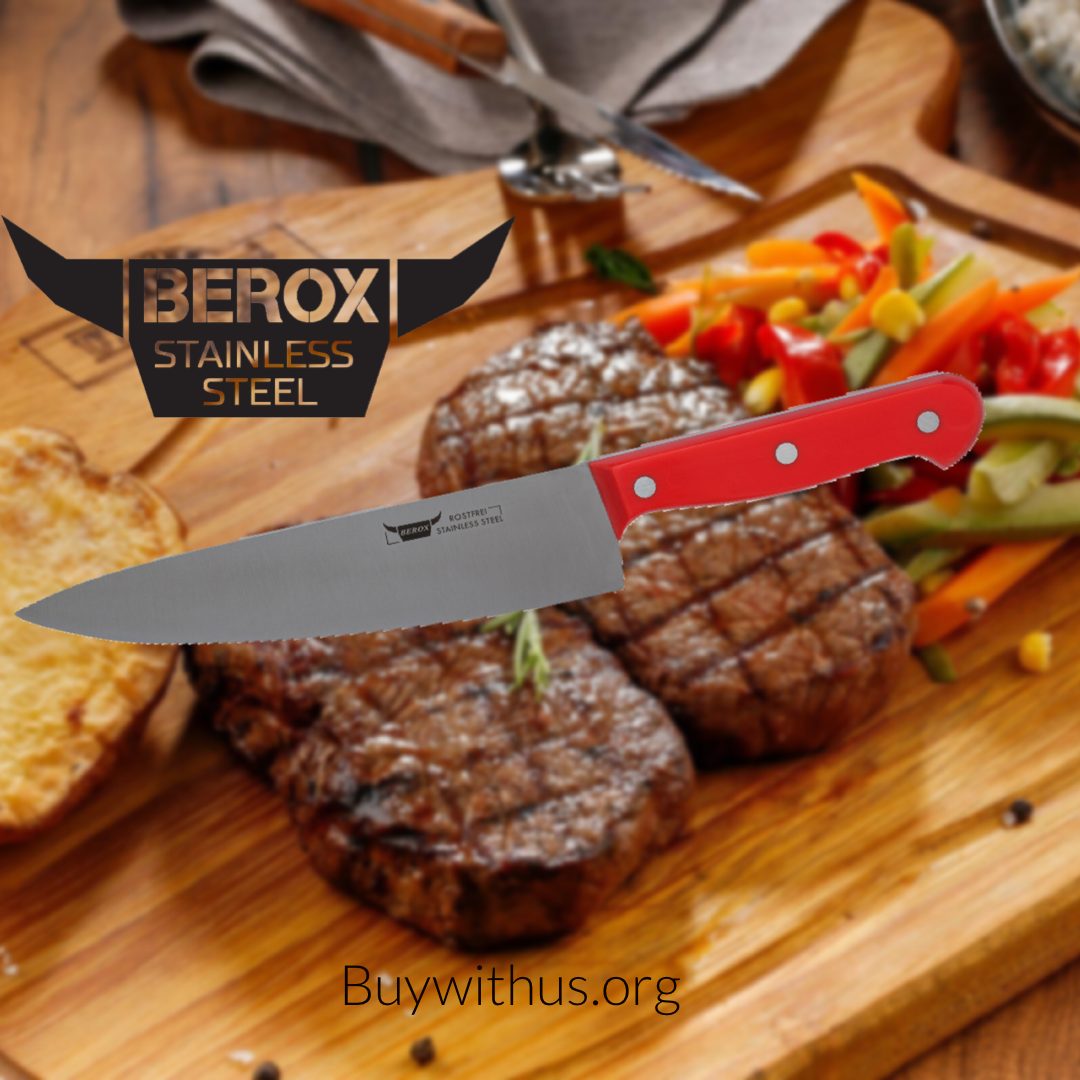 סכין שף 8.5 אינטש 21 ס''מ Berox בצבע אדום במחיר רצפה! - קונים נכון ...